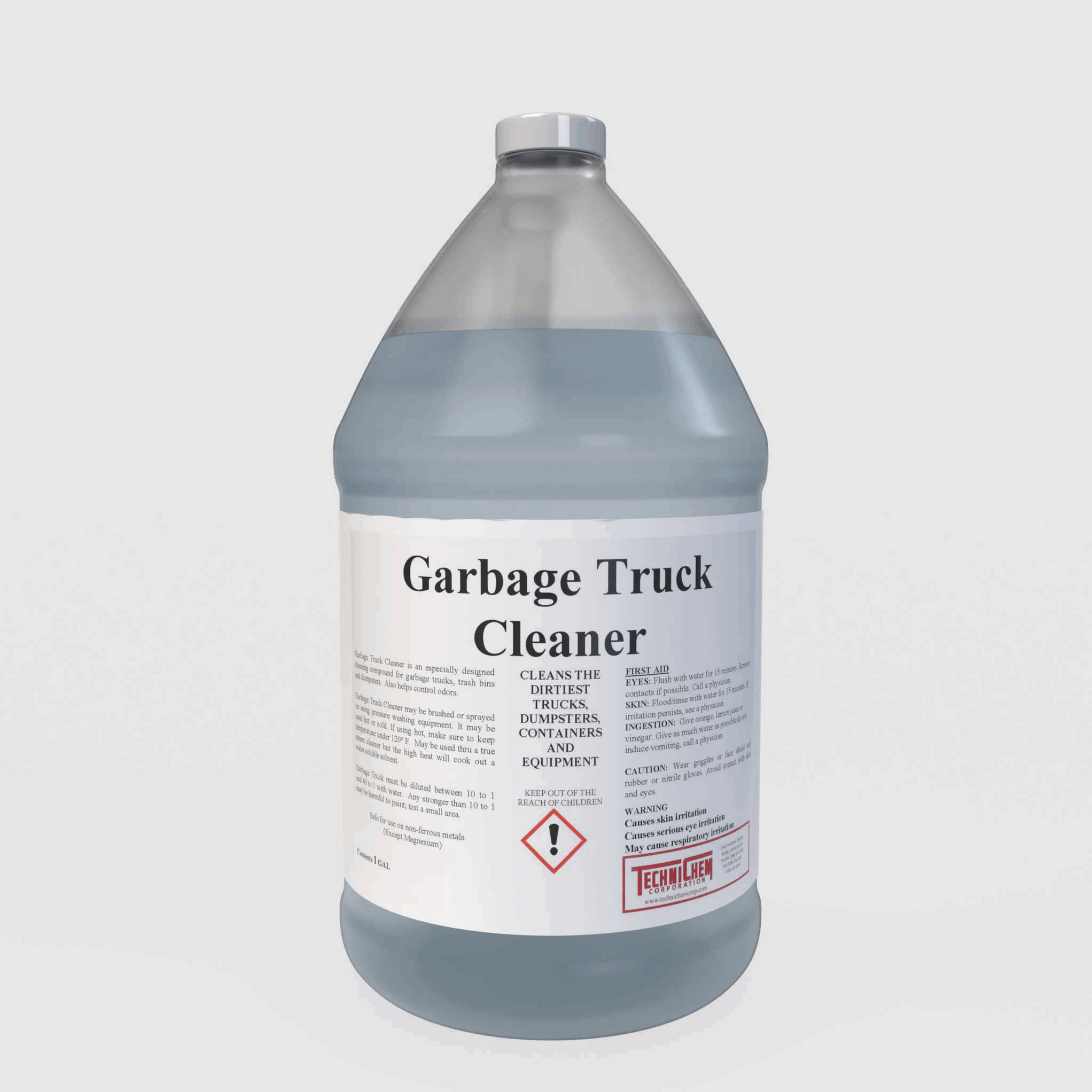 GARBAGE TRUCK CLEANER, Heavy Duty Vehicle Detergent — TECHNICHEM
